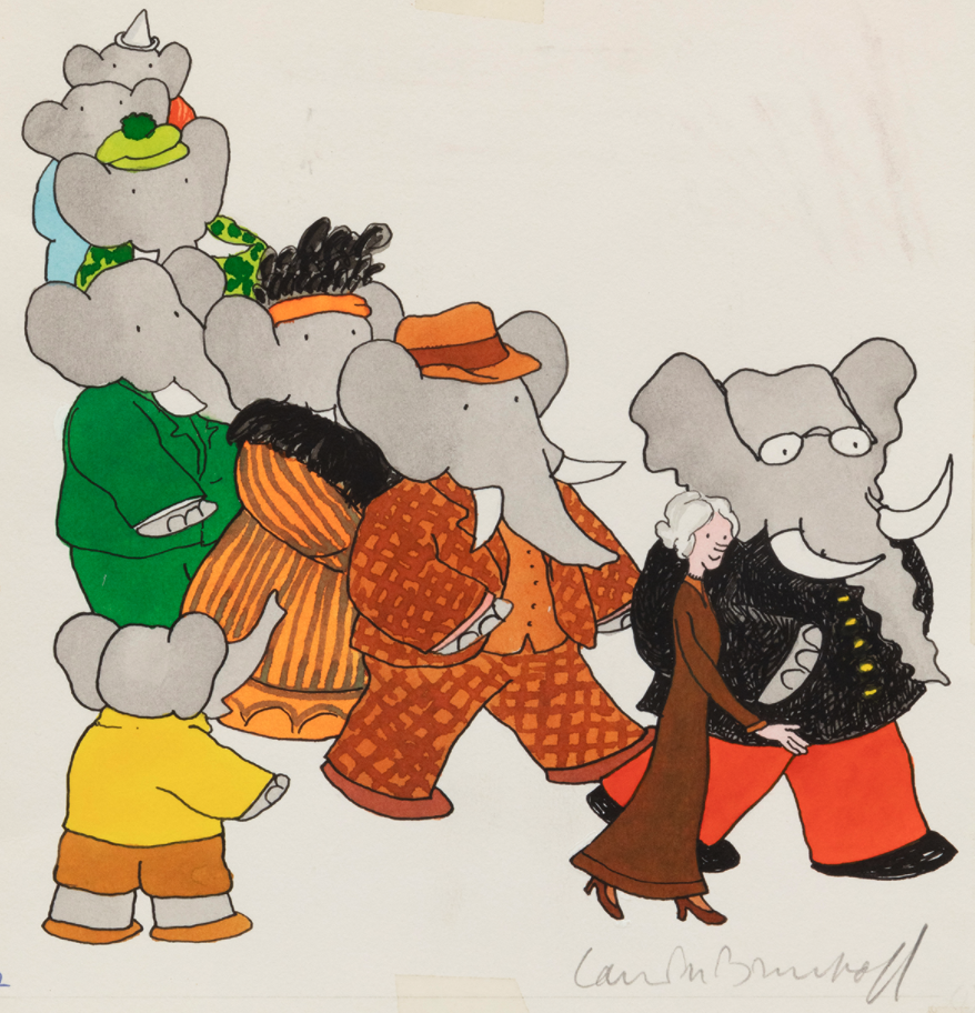 Online | Laurent de Brunhoff: Babar Watercolors - Mary Ryan Gallery